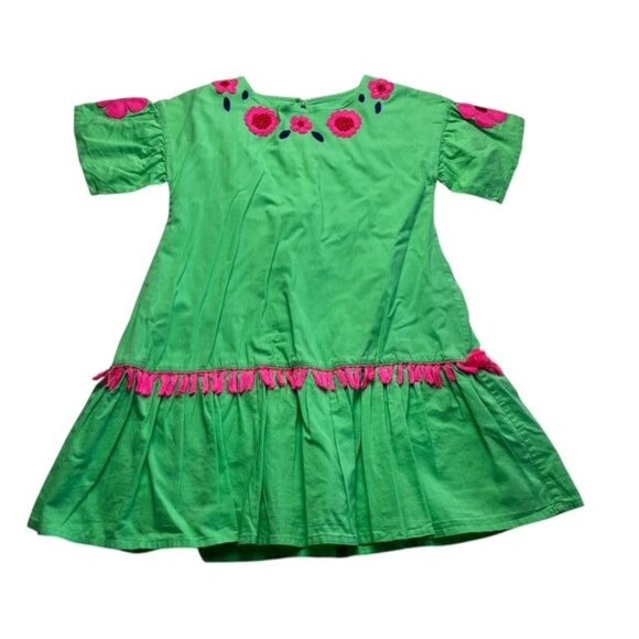 Mini Boden | Dresses | Mini Boden Green Drop Waist Dress Size 45 Years ...